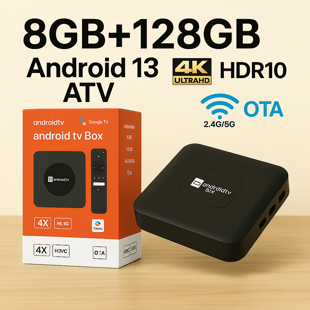 Android TV Box 8GB + 128GB - SAMO KLIKNI