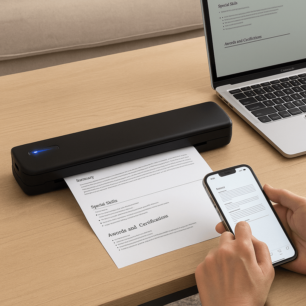 Bežični Prijenosni Printer A4 Formata - SAMO KLIKNI