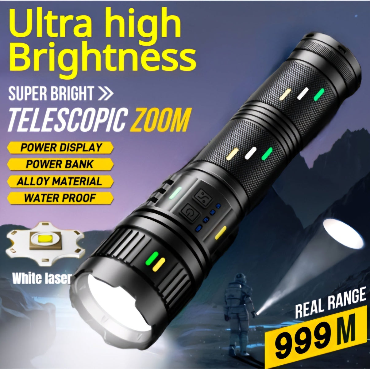 Super jaka LED ručna svjetiljka - SAMO KLIKNI